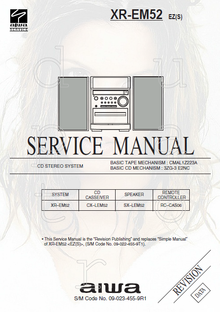 AIWA XR EM52 CD Stereo System Revision Service Manual – Electronic Service Manuals