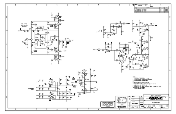 BOSE AM15 PCB Schematic – Electronic Service Manuals