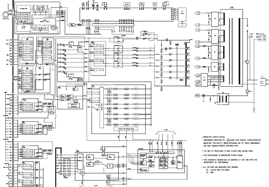 DENON AVR-230 Component System Schematics – Electronic Service Manuals