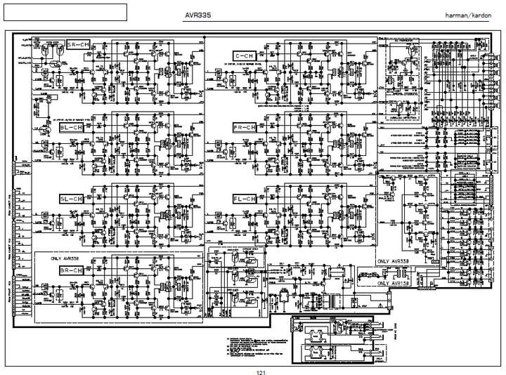 DENON AVR-335 Schematics – Electronic Service Manuals