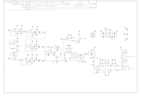 BEHRINGER B215AIN EUROLIVE rev B Schematic – Electronic Service Manuals
