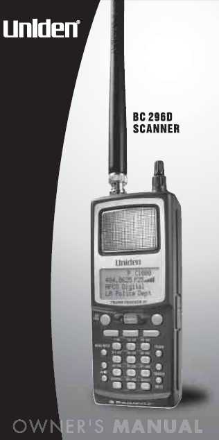 BEARCAT BC-296D Scanner Radio Owner's Manual – Electronic Service Manuals