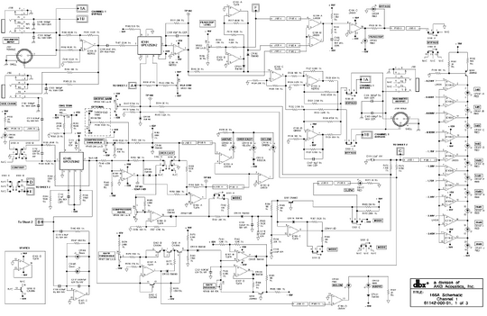 DBX 166A CH1 Schematics – Electronic Service Manuals