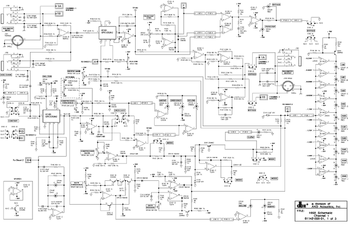 DBX 166A CH1 Schematics – Electronic Service Manuals