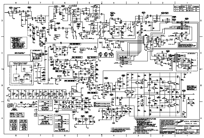 FENDER Deluxe 900 Schematic – Electronic Service Manuals