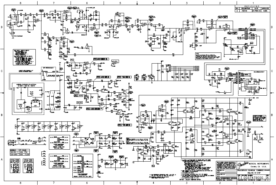 FENDER Deluxe 90 DSP Schematic – Electronic Service Manuals