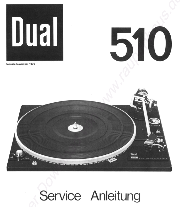 Dual 510 Service Manual – Electronic Service Manuals