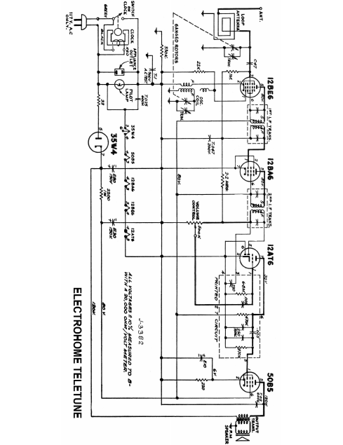 ELECTROHOME Teletune Schematics – Electronic Service Manuals