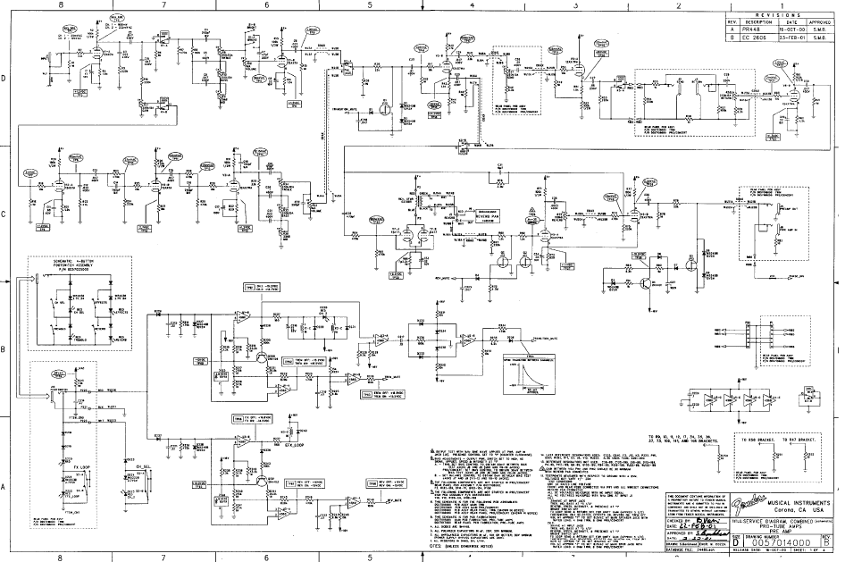 FENDER Pro-Tube Amp Schematic – Electronic Service Manuals
