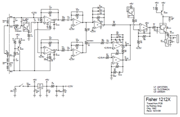 FISHER 1212X Schematic – Electronic Service Manuals
