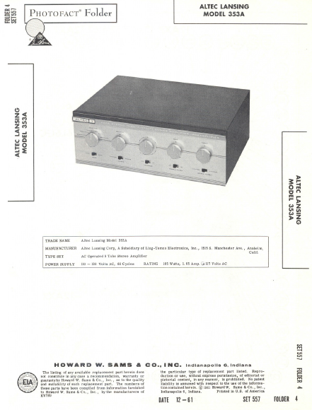 Altec Lansing Schematics – Electronic Service Manuals