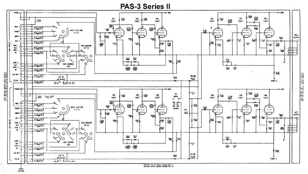 Dynaco PAS-3 Series II Schematic – Electronic Service Manuals